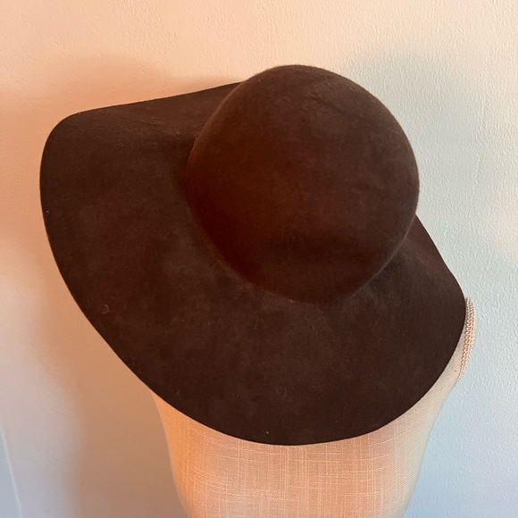 Accessories | Brown Wide Brim Wool Hat | Poshmark